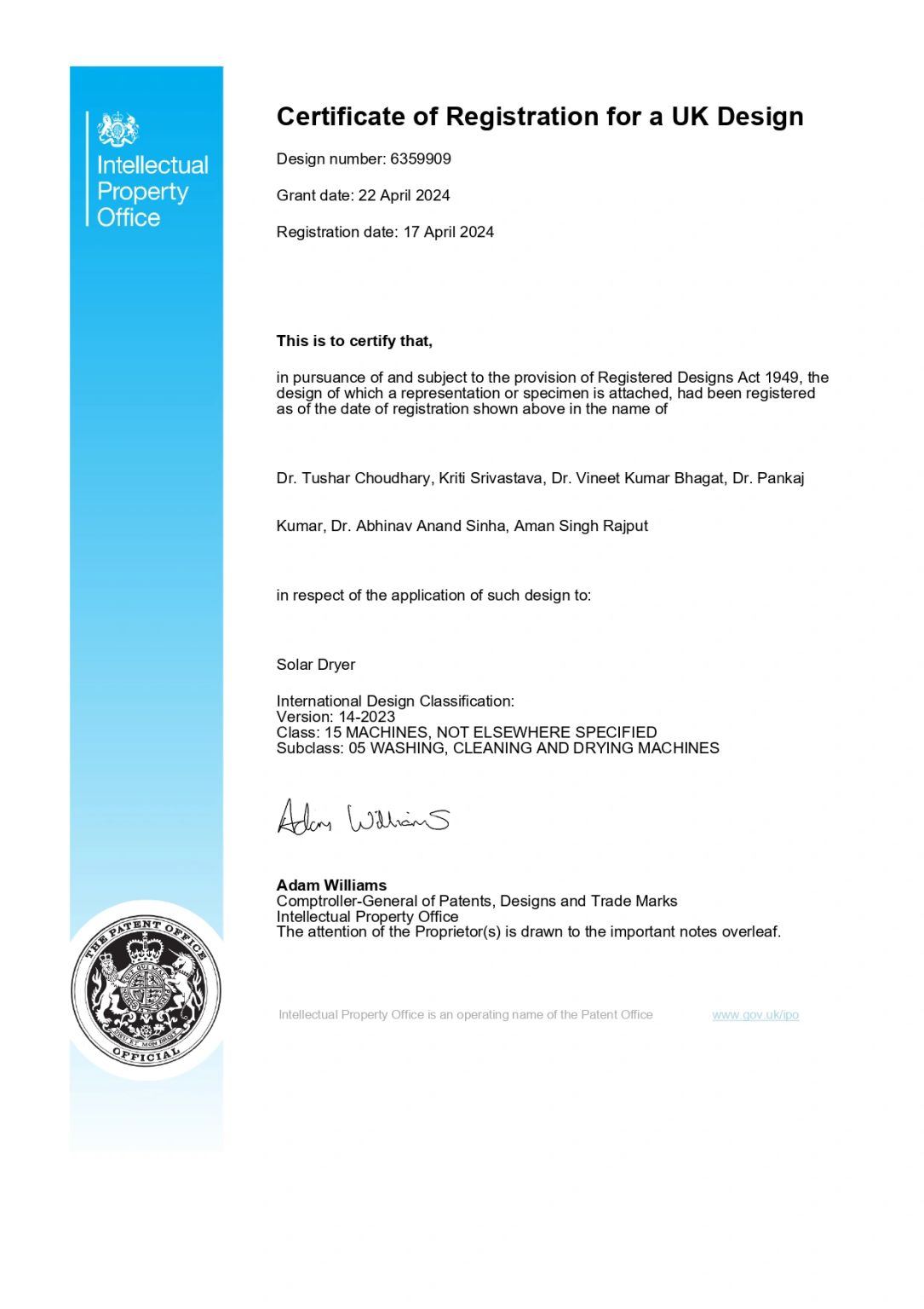 #designpatent | Dr. Aman Singh Rajpoot #designpatent | Dr. Aman Singh Rajpoot