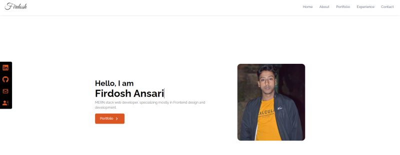 Md Firdosh Ansari on LinkedIn: #reactjs #portfolio #frontenddeveloper # ... Md Firdosh Ansari on LinkedIn: #reactjs #portfolio #frontenddeveloper # ...