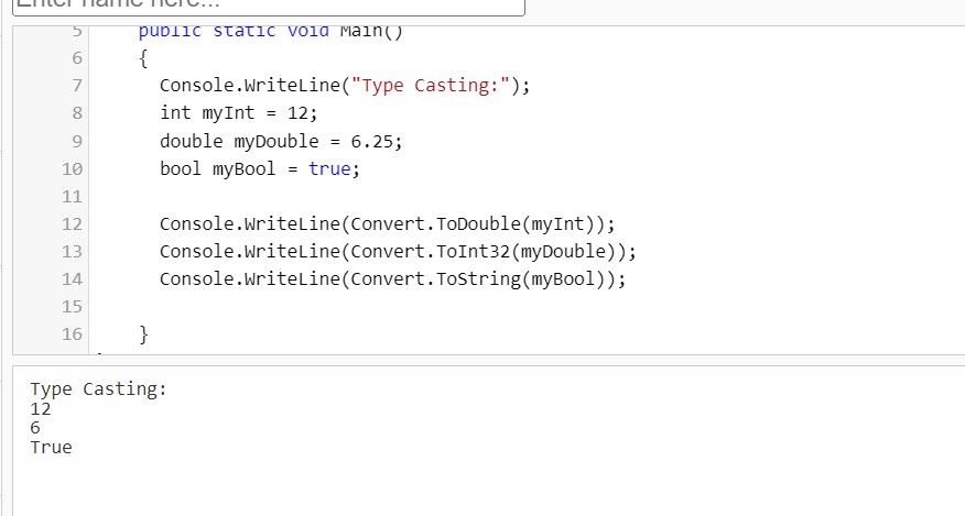 Aamna Ansari on LinkedIn: #learningcsharp #typecasting # ... Aamna Ansari on LinkedIn: #learningcsharp #typecasting # ...