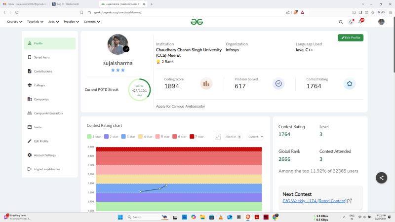 Sujal Sharma on LinkedIn: #gfg #dsa #coding #java #programming Sujal Sharma on LinkedIn: #gfg #dsa #coding #java #programming