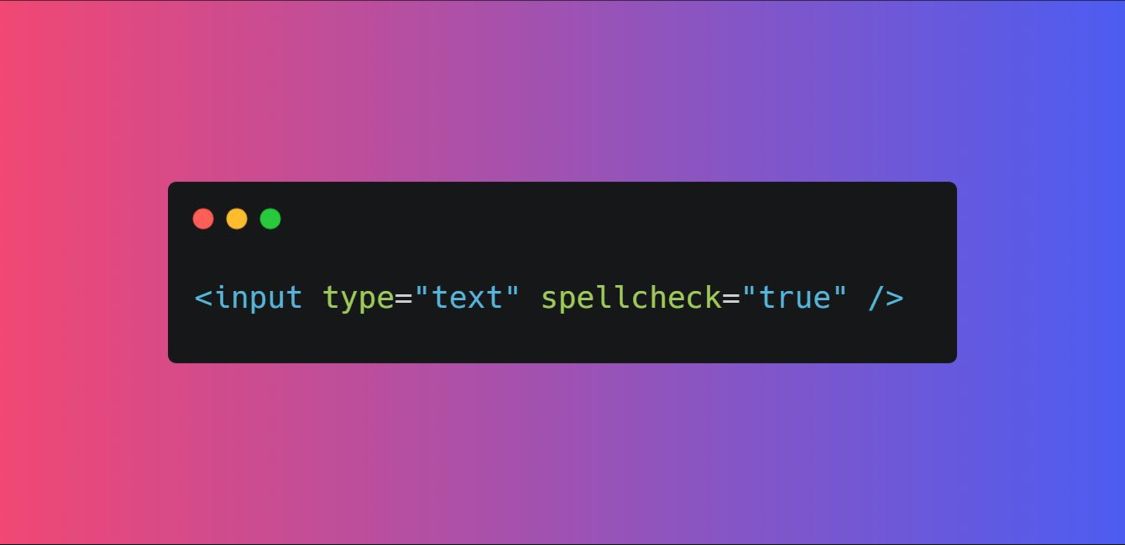 Wisdom Uchendu on LinkedIn: HTML Tip! The HTML `spellcheck` attribute ... Wisdom Uchendu on LinkedIn: HTML Tip! The HTML `spellcheck` attribute ...