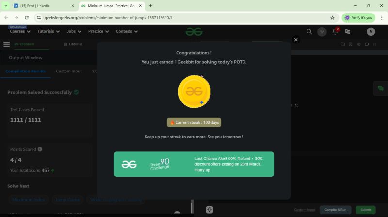 #gfg160 #algorithms #problemsolving #coding #geeksforgeeks… | Modugu ... #gfg160 #algorithms #problemsolving #coding #geeksforgeeks… | Modugu ...