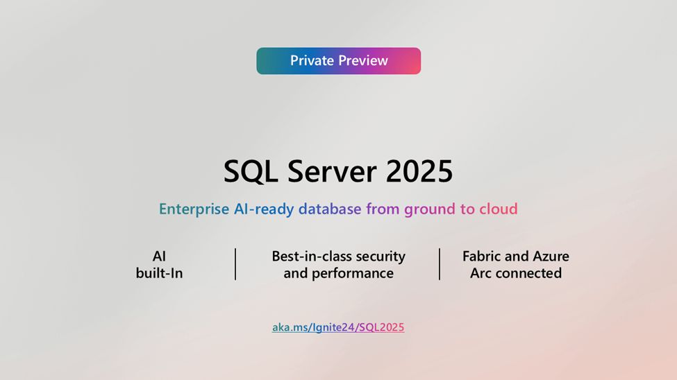 Ali Z. on LinkedIn: Announcing SQL Server 2025 SQL Server 2025 now ... Ali Z. on LinkedIn: Announcing SQL Server 2025 SQL Server 2025 now ...
