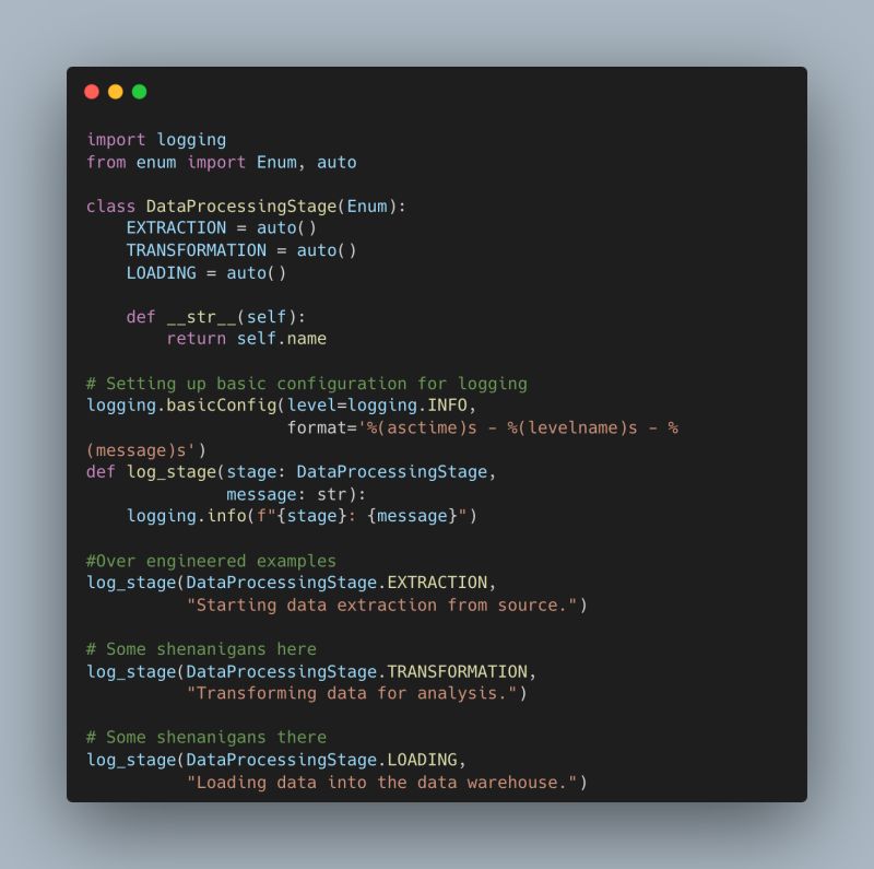 Tomas Peluritis on LinkedIn: #python #enums #bestpractices #uncledata Tomas Peluritis on LinkedIn: #python #enums #bestpractices #uncledata