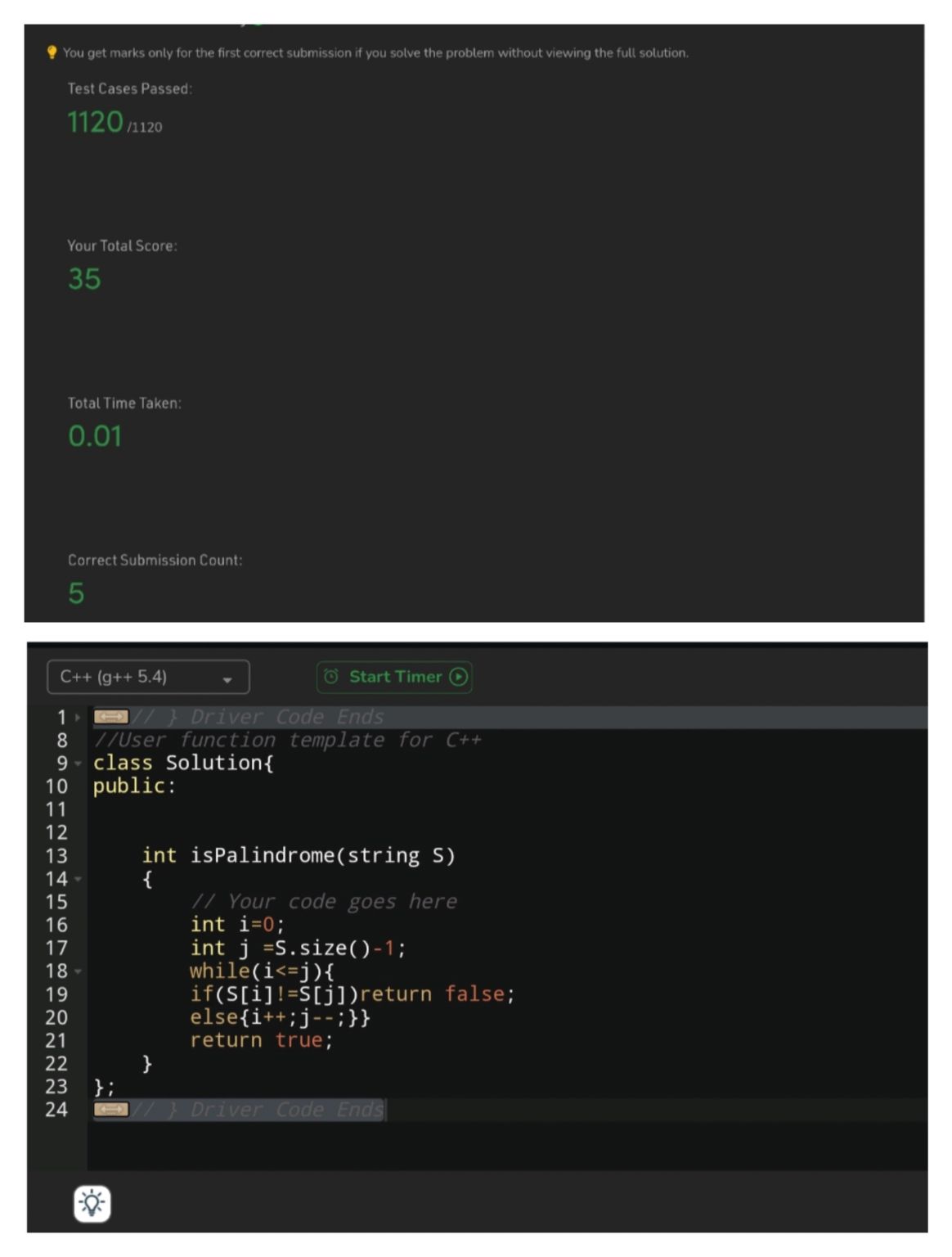 #100daysofcode #codingchallenge #cplusplus #palindrome #gfg | Siddhi P. #100daysofcode #codingchallenge #cplusplus #palindrome #gfg | Siddhi P.