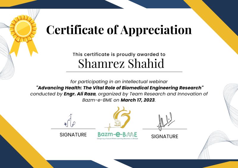 Shamrez Shahid on LinkedIn: #research #biomedicalengineering # ... Shamrez Shahid on LinkedIn: #research #biomedicalengineering # ...