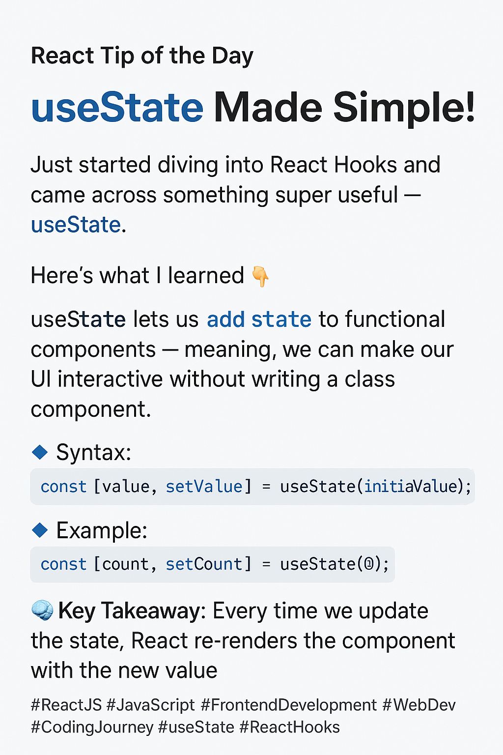 #reactjs #javascript #webdevelopment #frontend #codingjourney… | Chetan ... #reactjs #javascript #webdevelopment #frontend #codingjourney… | Chetan ...