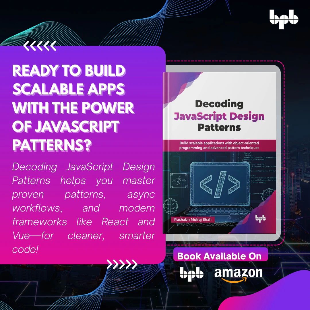 #javascript #webdevelopment #designpatterns #cleancode… | BPB #javascript #webdevelopment #designpatterns #cleancode… | BPB