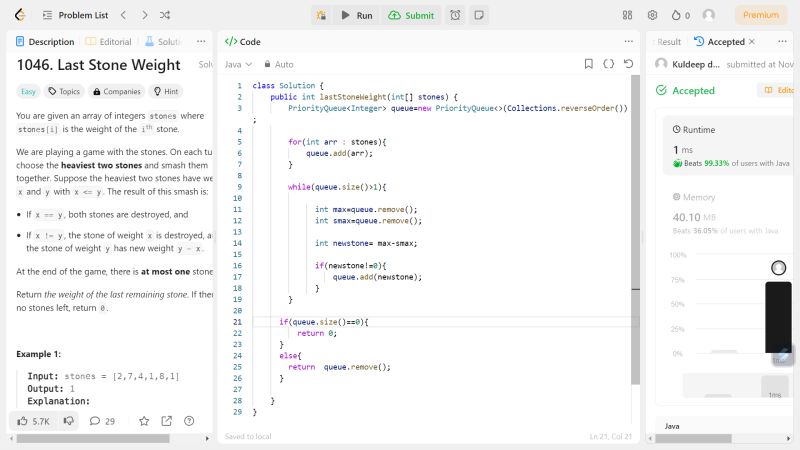 Kuldeep Dhakar on LinkedIn: #dsa #leetcode100daycodingchallenges # ... Kuldeep Dhakar on LinkedIn: #dsa #leetcode100daycodingchallenges # ...