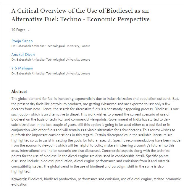 I am happy to share that my article, which was previously presented at ... I am happy to share that my article, which was previously presented at ...