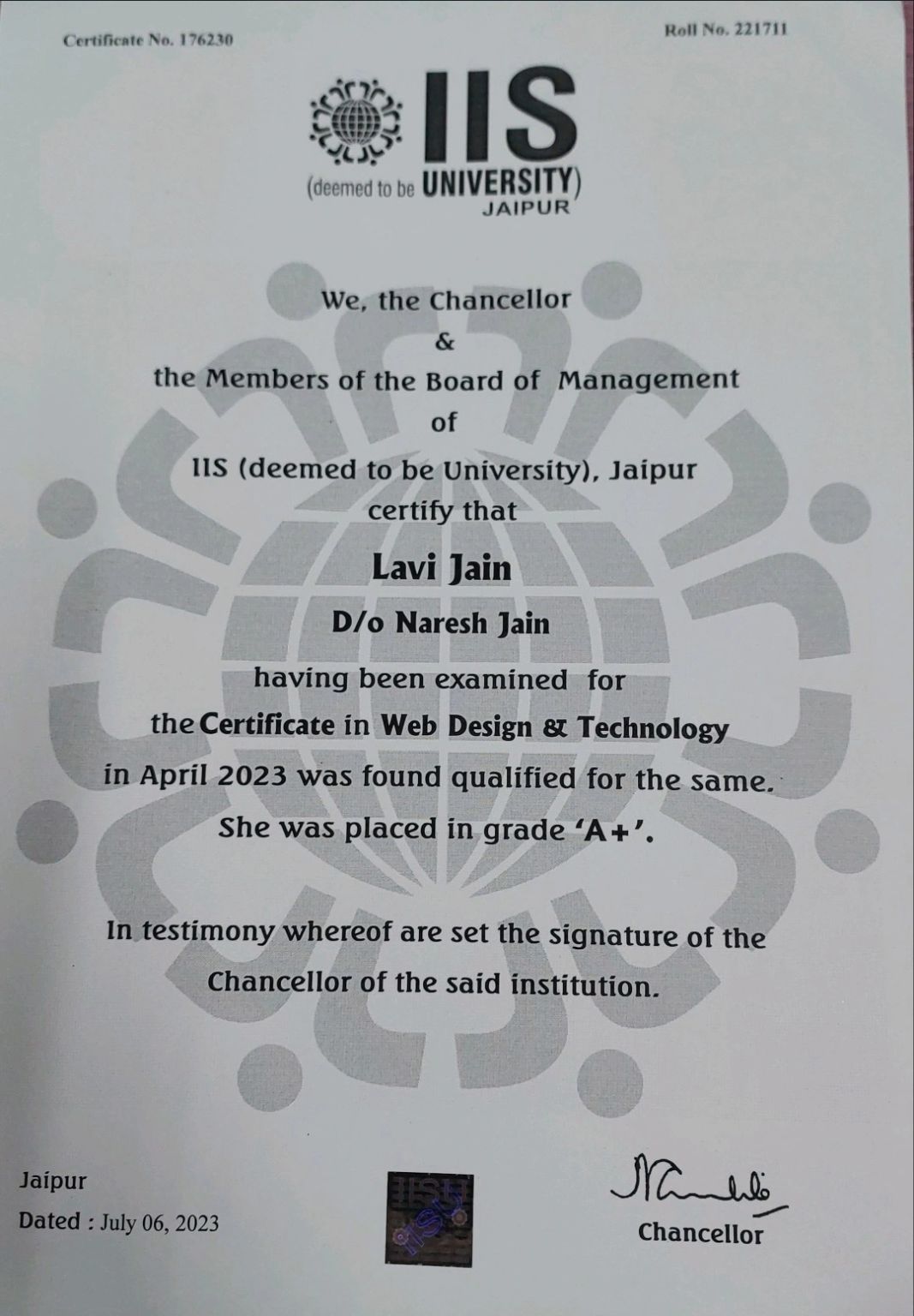 Lavi Jain on LinkedIn: I am Glad to share that, I have completed my ... Lavi Jain on LinkedIn: I am Glad to share that, I have completed my ...