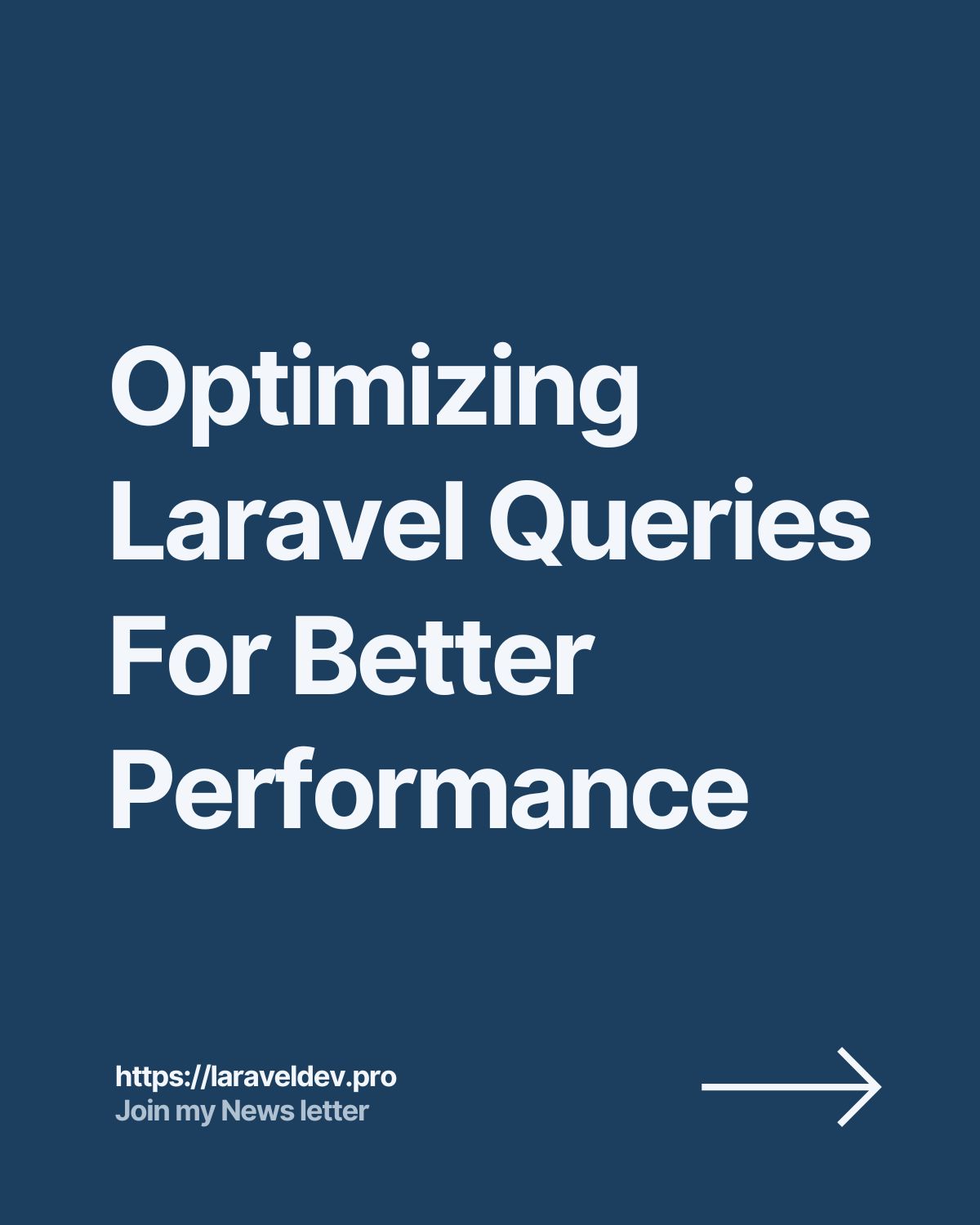 Optimizing Laravel Queries For Better Performance Key Features: - Eager ... Optimizing Laravel Queries For Better Performance Key Features: - Eager ...