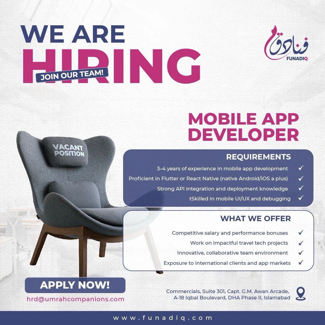 #mobiledeveloper #flutterjobs #reactnative #techhiring #funadiqjobs ... #mobiledeveloper #flutterjobs #reactnative #techhiring #funadiqjobs ...