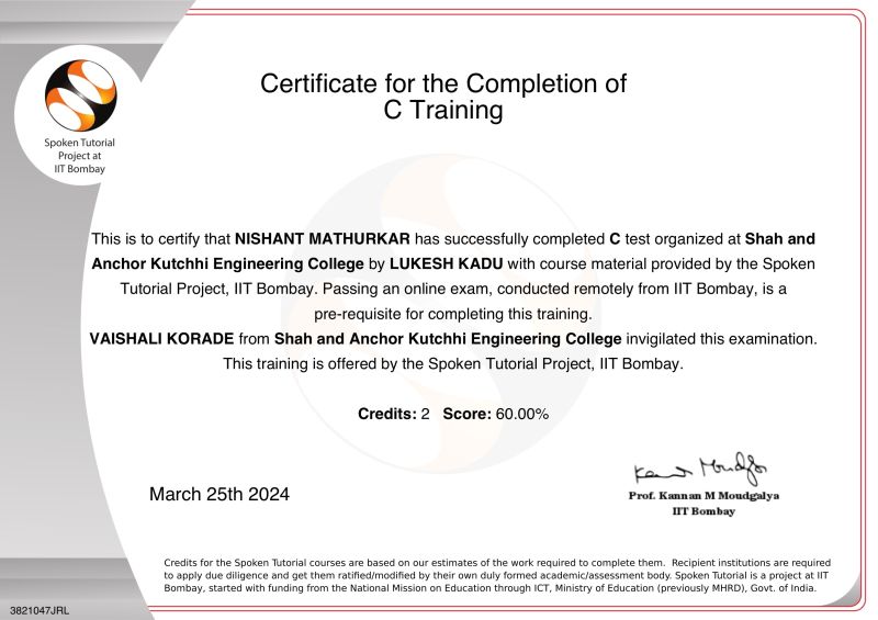 Nishant Mathurkar on LinkedIn: #cprogramming #learningjourney # ... Nishant Mathurkar on LinkedIn: #cprogramming #learningjourney # ...