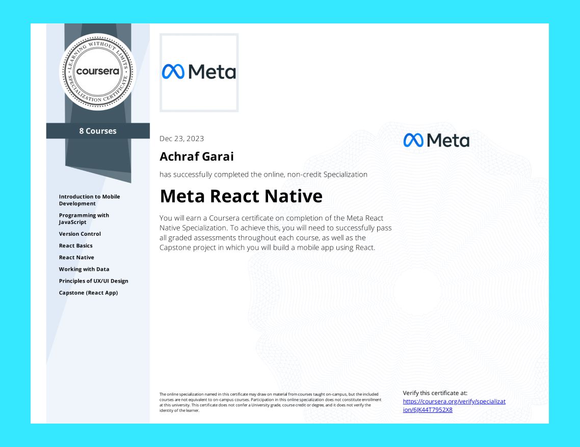 Achraf garai on LinkedIn: #reactnative #mobiledevelopment #reactjs | 10 ... Achraf garai on LinkedIn: #reactnative #mobiledevelopment #reactjs | 10 ...
