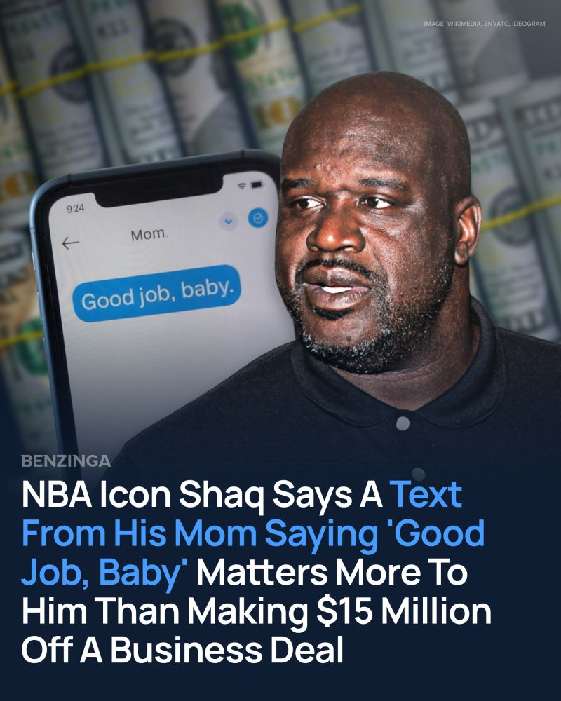Shaq says a simple text from his mom means more than millions… | Benzinga Shaq says a simple text from his mom means more than millions… | Benzinga