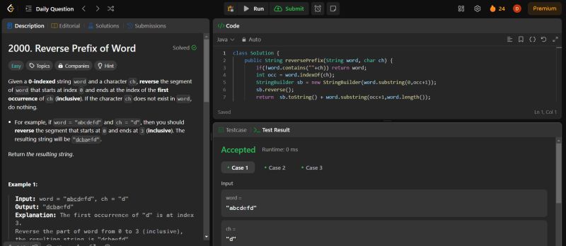 🚀Day 24 of 45 Days of Daily Coding on LeetCode Journey 🚀 | Dhruv Punekar 🚀Day 24 of 45 Days of Daily Coding on LeetCode Journey 🚀 | Dhruv Punekar