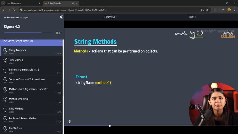 Day 4 of JavaScript String Methods | Hritik Shingare posted on the ... Day 4 of JavaScript String Methods | Hritik Shingare posted on the ...