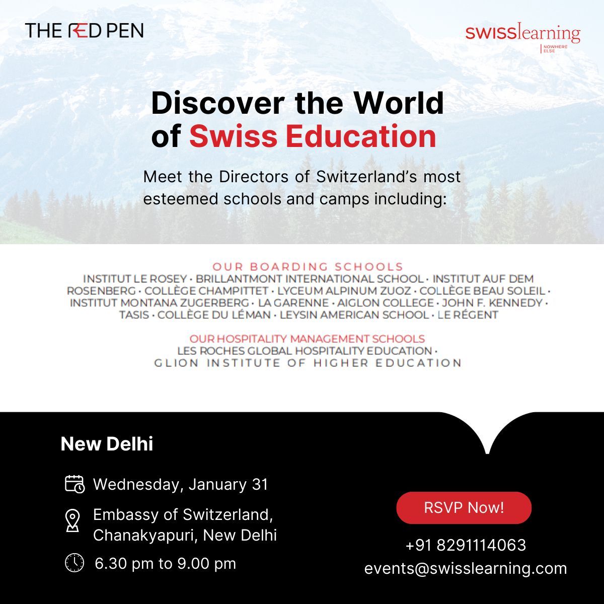 Sejal Mehta on LinkedIn: Come explore the best of Swiss Education ... Sejal Mehta on LinkedIn: Come explore the best of Swiss Education ...