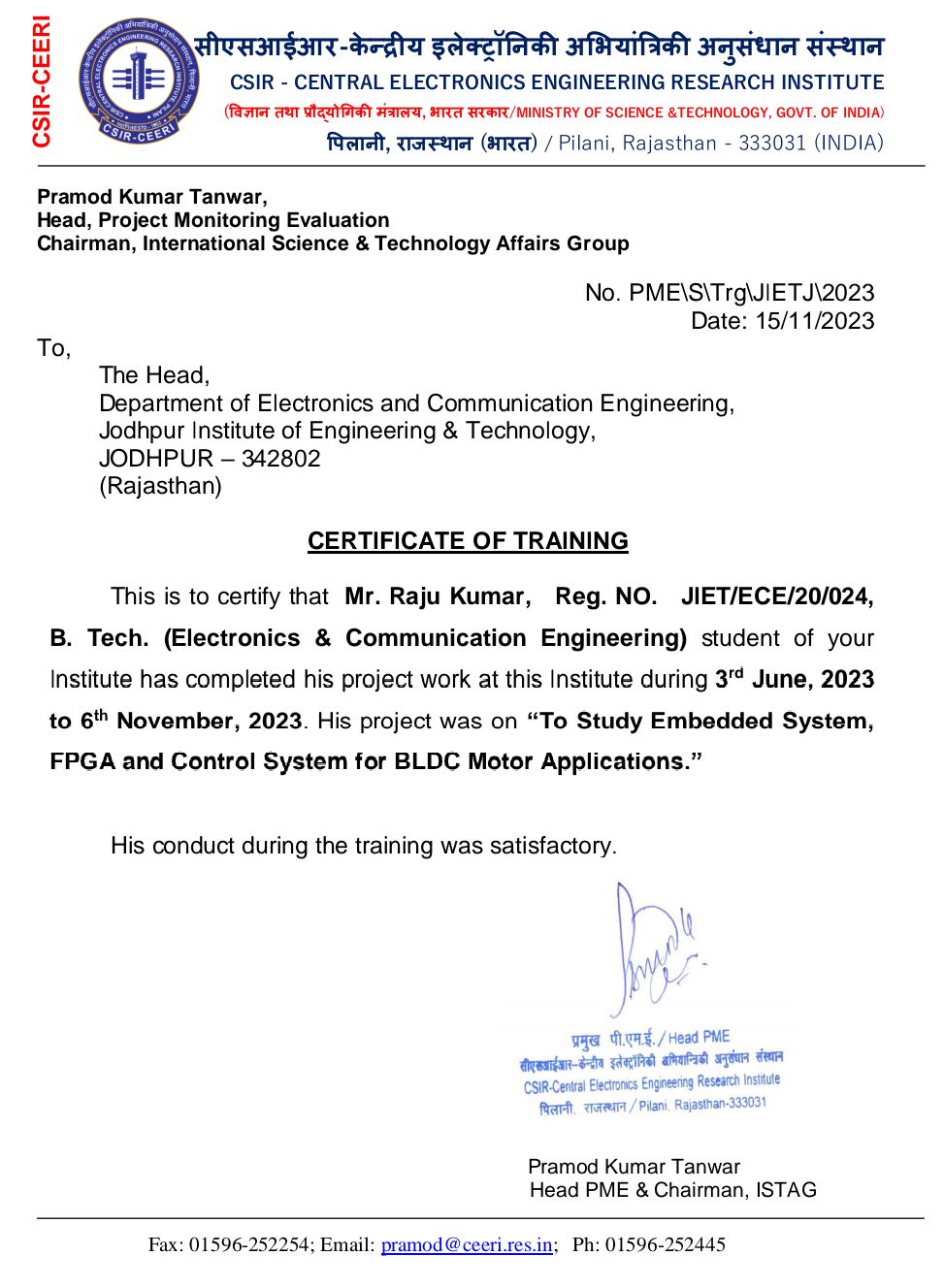 Raju Kumar on LinkedIn: #csir_ceeri #embeddedsystems # ... Raju Kumar on LinkedIn: #csir_ceeri #embeddedsystems # ...