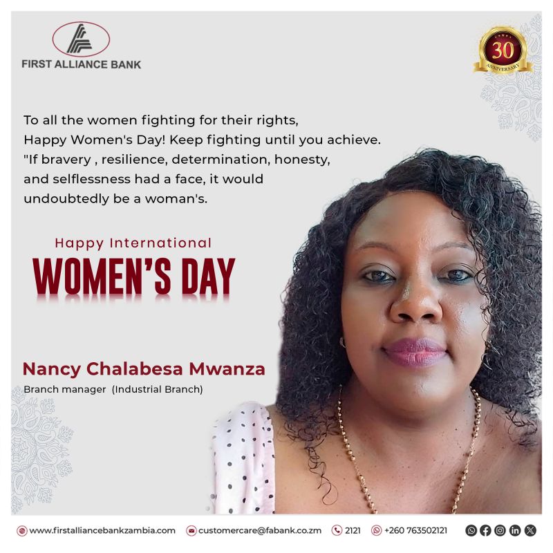 First Alliance Bank Zambia on LinkedIn: #womeninfinance First Alliance Bank Zambia on LinkedIn: #womeninfinance