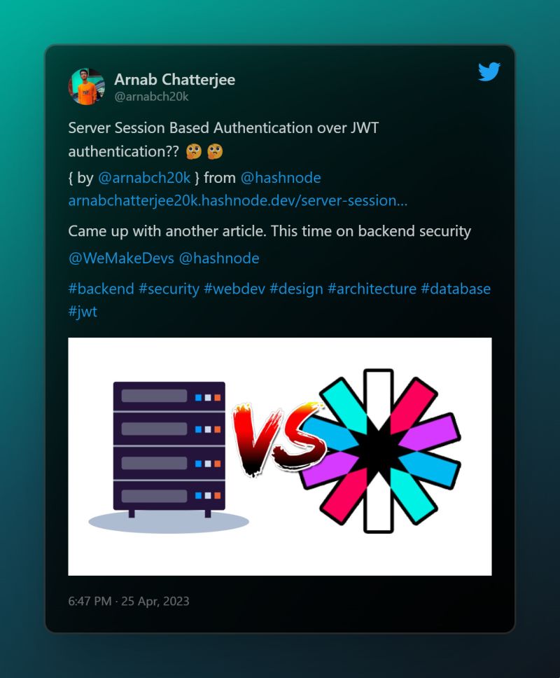 Arnab Chatterjee on LinkedIn: #backend #security #webdev #design # ... Arnab Chatterjee on LinkedIn: #backend #security #webdev #design # ...