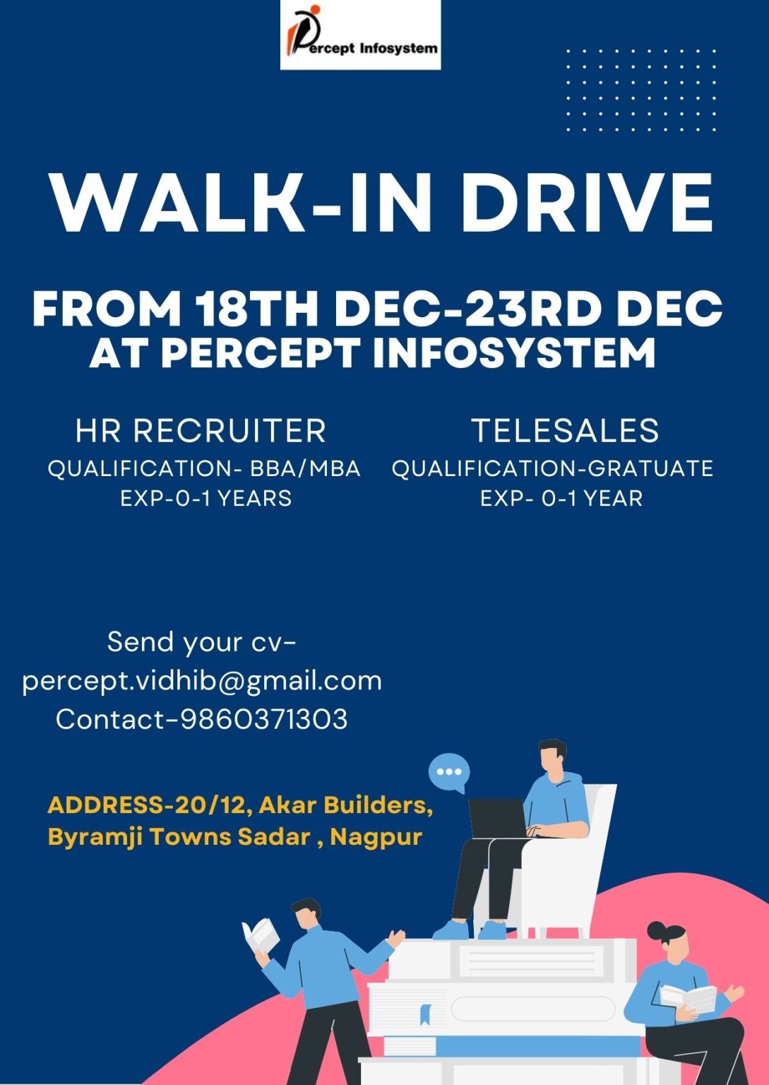 Vidhi Bangre on LinkedIn: #walkindrive #walkininterview #hr # ... Vidhi Bangre on LinkedIn: #walkindrive #walkininterview #hr # ...