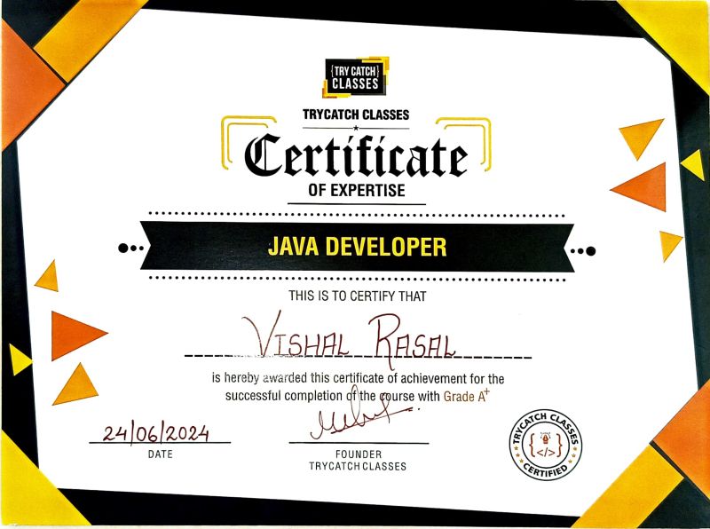 Vishal Rasal on LinkedIn: #java #certification #learningjourney # ... Vishal Rasal on LinkedIn: #java #certification #learningjourney # ...