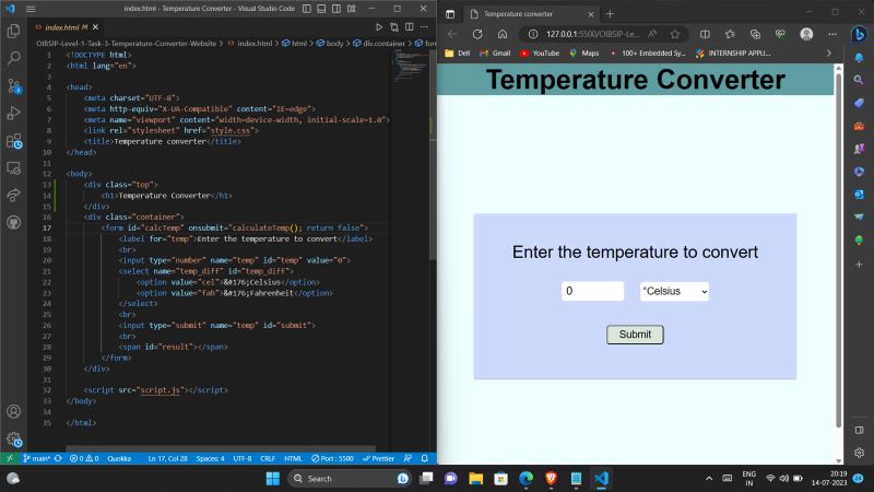 #bharatinternship #webdevelopment #temperatureconverter #html #css ... #bharatinternship #webdevelopment #temperatureconverter #html #css ...