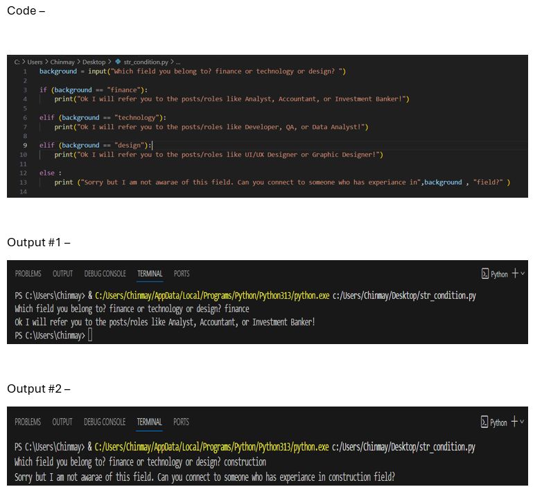 Learning Python: Conditional Statements and Automation | Chinmay Desai ... Learning Python: Conditional Statements and Automation | Chinmay Desai ...
