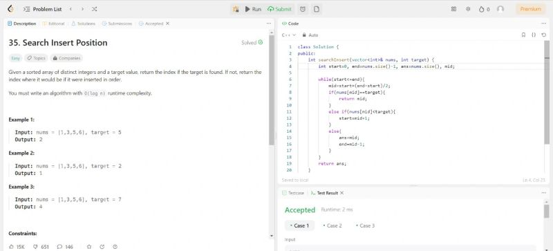 Avej Lanjekar on LinkedIn: #leetcode #coding #problemsolving # ... Avej Lanjekar on LinkedIn: #leetcode #coding #problemsolving # ...