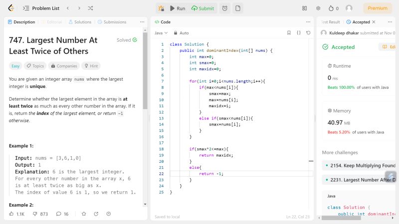 Completed 100 day Leetcode Challenge | Kuldeep Dhakar posted on the ... Completed 100 day Leetcode Challenge | Kuldeep Dhakar posted on the ...