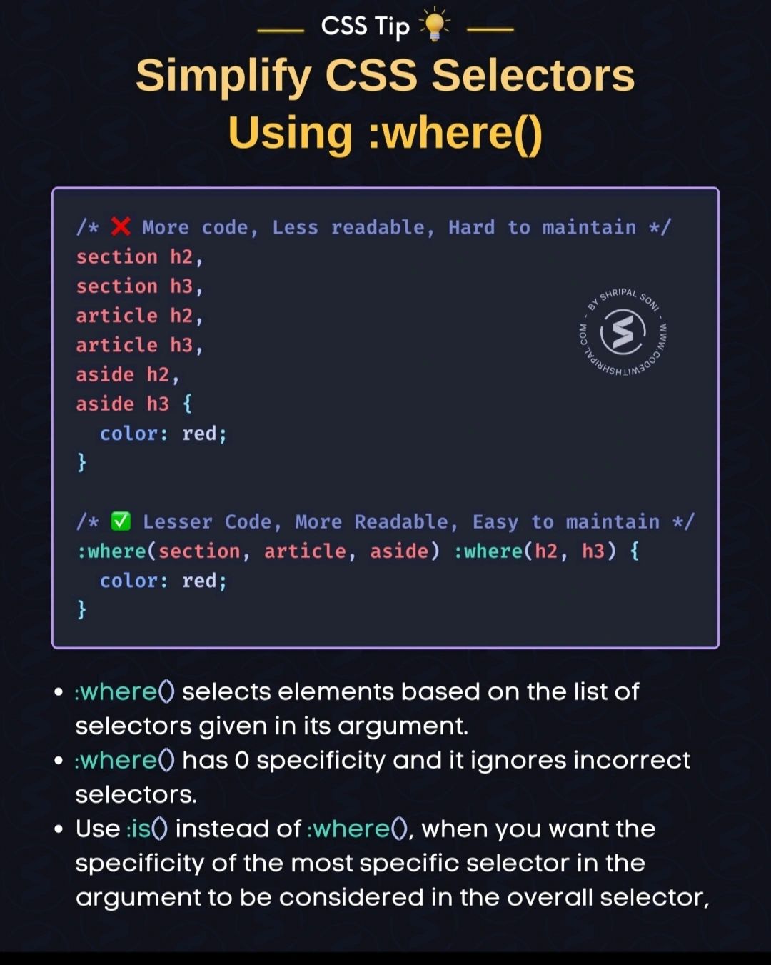 Esha Awasthi on LinkedIn: #webdevelopment #css #coding #csstips # ... Esha Awasthi on LinkedIn: #webdevelopment #css #coding #csstips # ...