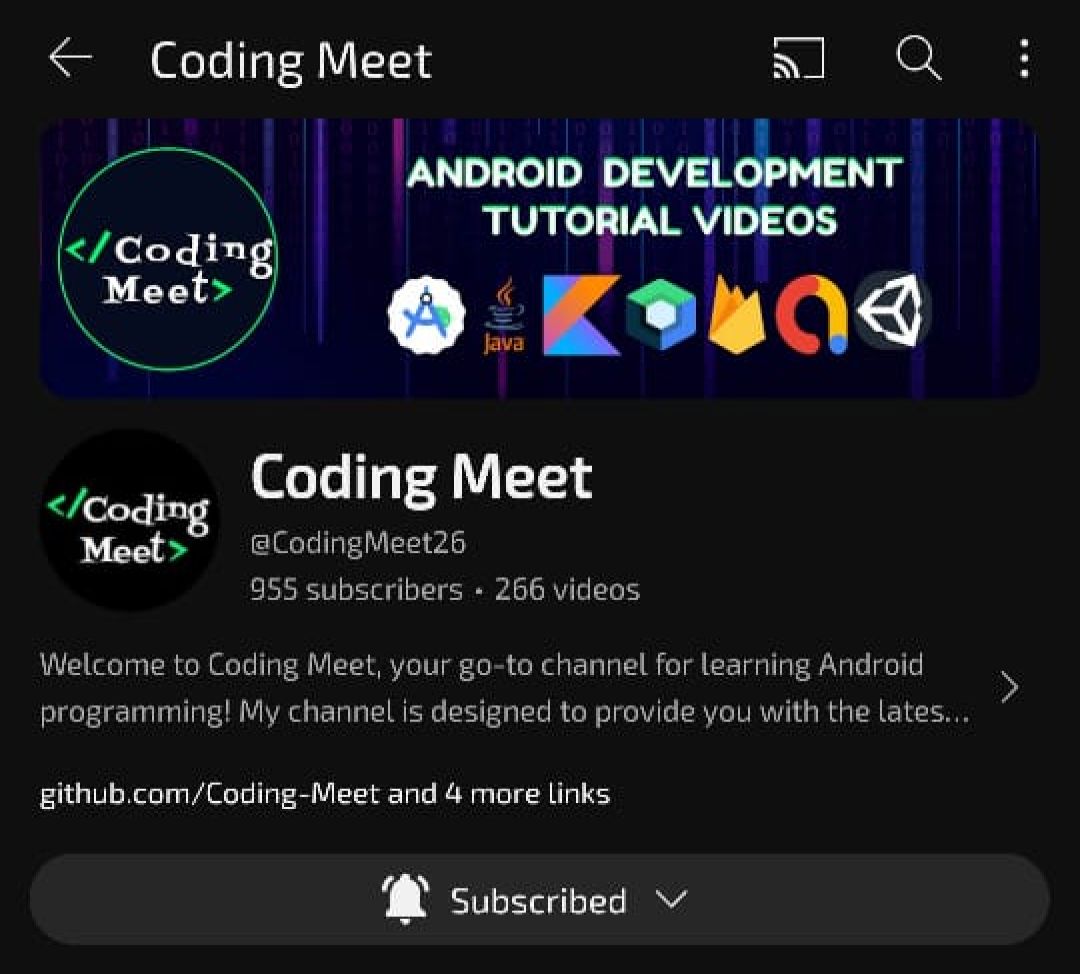 Coding Meet on LinkedIn: #codingmeet #androiddevelopment #milestones # ... Coding Meet on LinkedIn: #codingmeet #androiddevelopment #milestones # ...