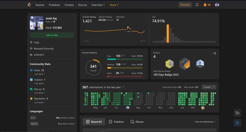 Ankit Raj on LinkedIn: #365daychallenge #leetcode #dailycoding #dsa # ... Ankit Raj on LinkedIn: #365daychallenge #leetcode #dailycoding #dsa # ...