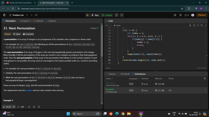 HARSHVARDHAN JAGDALE on LinkedIn: #striver #datastructures #leetcode # ... HARSHVARDHAN JAGDALE on LinkedIn: #striver #datastructures #leetcode # ...