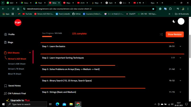Passed 101/455 questions on Striver’s A2Z DSA Sheet | Sumit Thakur ... Passed 101/455 questions on Striver’s A2Z DSA Sheet | Sumit Thakur ...