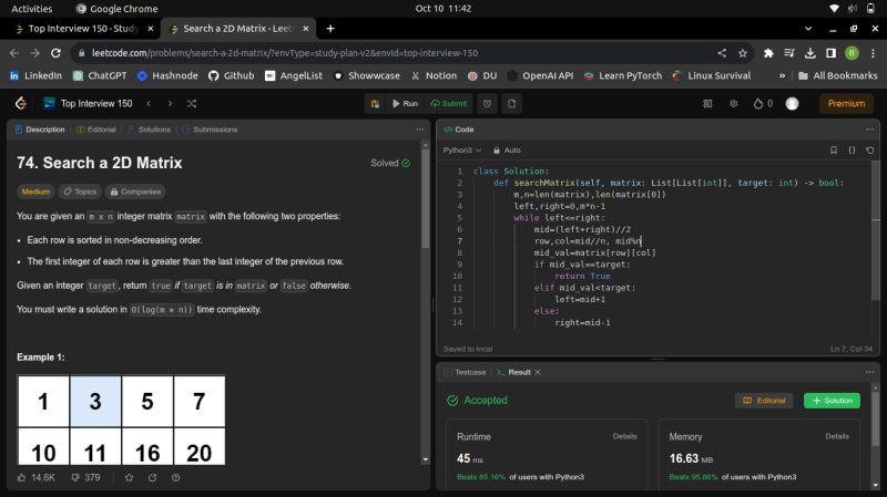 Rhythm Rawat on LinkedIn: #100daysofcode #dsa #python #binarysearch #coding Rhythm Rawat on LinkedIn: #100daysofcode #dsa #python #binarysearch #coding