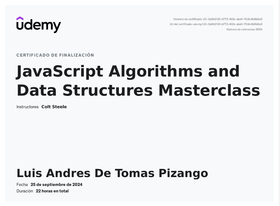 Luis De Tomas on LinkedIn: #javascript #algorithms #datastructures # ... Luis De Tomas on LinkedIn: #javascript #algorithms #datastructures # ...