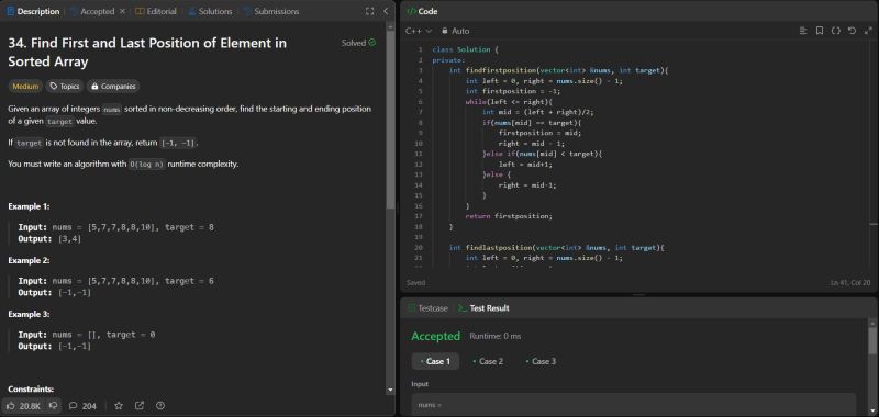 Tuduru Himagiri Nandan on LinkedIn: #leetcode #binarysearch #cpp ... Tuduru Himagiri Nandan on LinkedIn: #leetcode #binarysearch #cpp ...