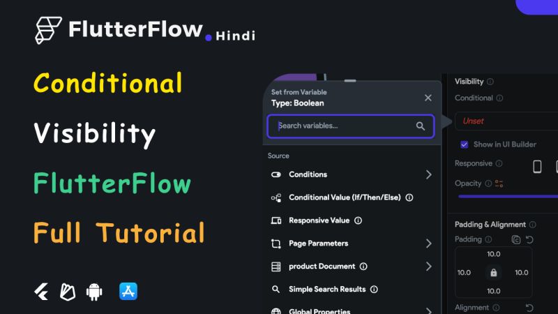 How to use conditional visibility in FlutterFlow | Shreyansh Y. posted ... How to use conditional visibility in FlutterFlow | Shreyansh Y. posted ...