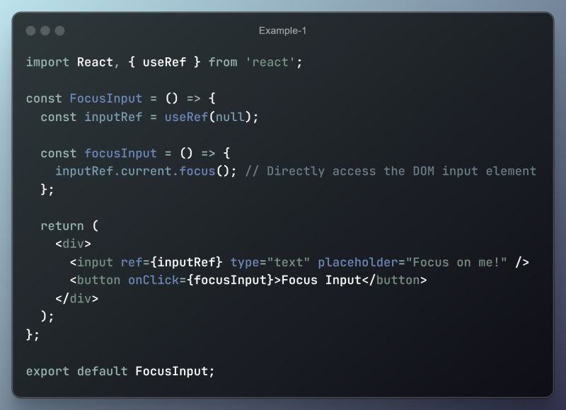Chayan Nigam on LinkedIn: #reactjs #useref #reacthooks #webdevelopment ... Chayan Nigam on LinkedIn: #reactjs #useref #reacthooks #webdevelopment ...