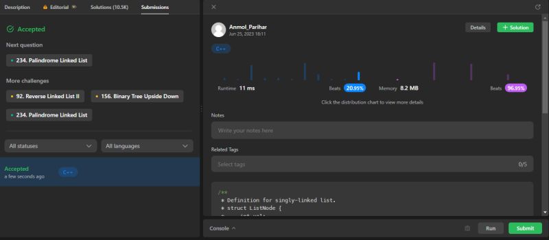 Anmol Parihar on LinkedIn: #100daychallenge #leetcode #codechallenge # ... Anmol Parihar on LinkedIn: #100daychallenge #leetcode #codechallenge # ...