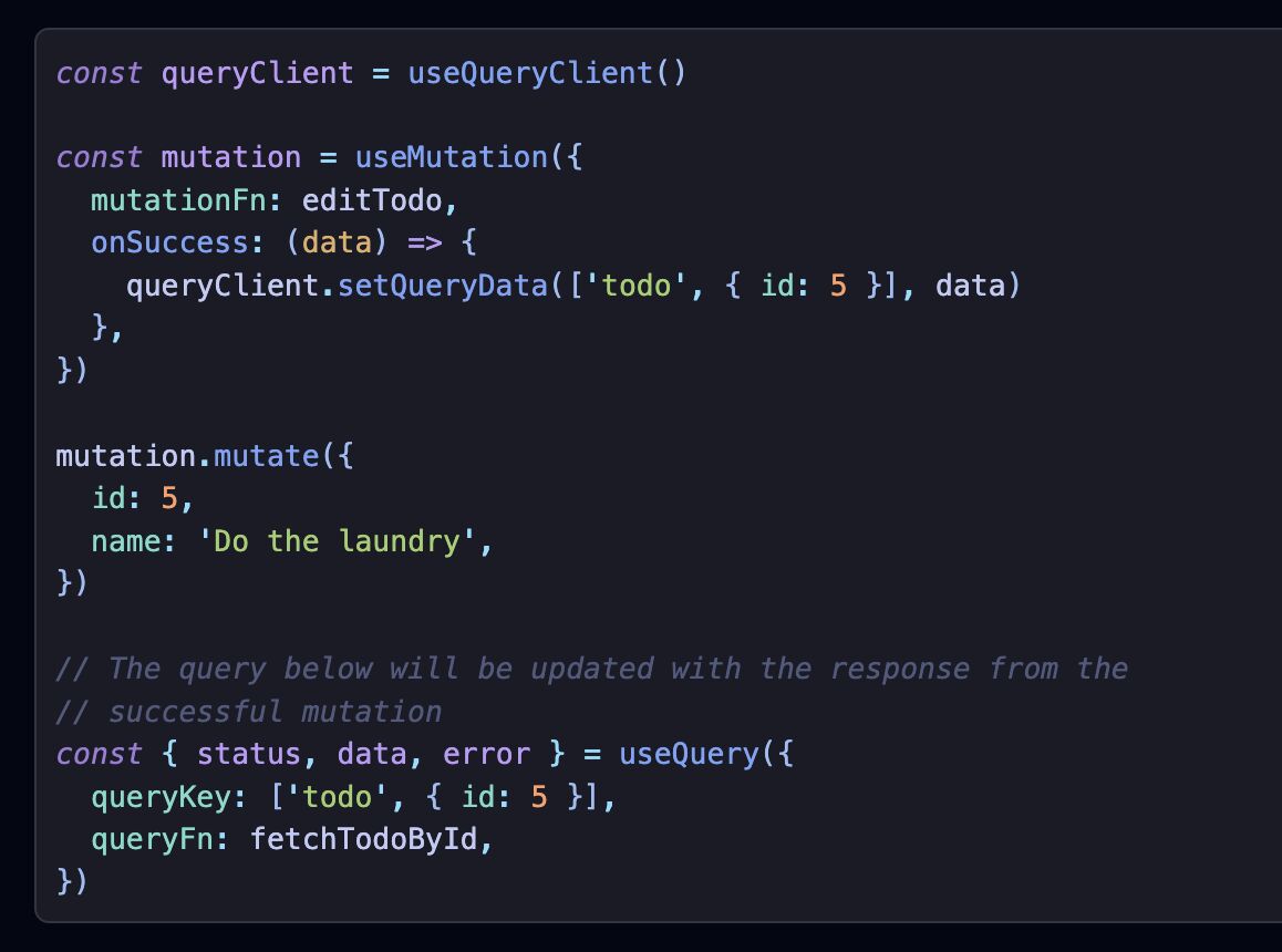 Mushfiqur Rahman Niloy on LinkedIn: #reactquery #frontendtips #webdev # ... Mushfiqur Rahman Niloy on LinkedIn: #reactquery #frontendtips #webdev # ...