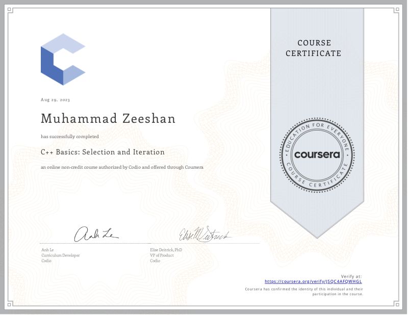 Muhammad Zeeshan on LinkedIn: #cplusplus #coursera #programmingjourney ... Muhammad Zeeshan on LinkedIn: #cplusplus #coursera #programmingjourney ...