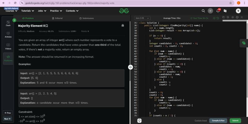 Vrunda Chavda on LinkedIn: #gfg160 #dsa #codingchallenge #geeksforgeeks ... Vrunda Chavda on LinkedIn: #gfg160 #dsa #codingchallenge #geeksforgeeks ...