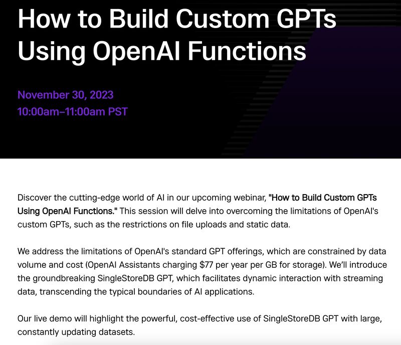 How to build custom GPTs using OpenAI functions | Elvis S. posted on ... How to build custom GPTs using OpenAI functions | Elvis S. posted on ...