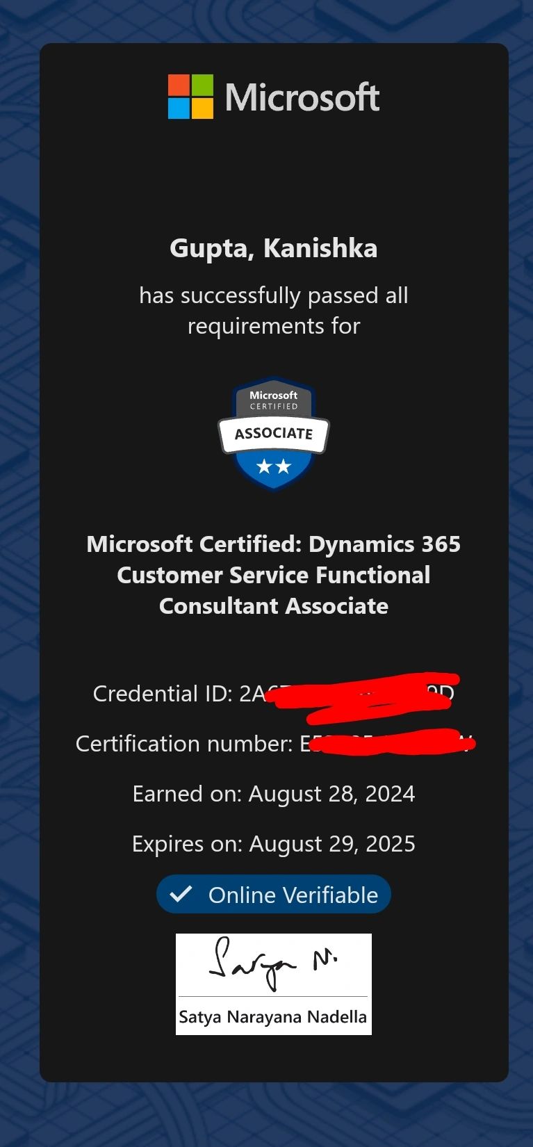 kanishka gupta on LinkedIn: Just earned my Microsoft Certified ... kanishka gupta on LinkedIn: Just earned my Microsoft Certified ...