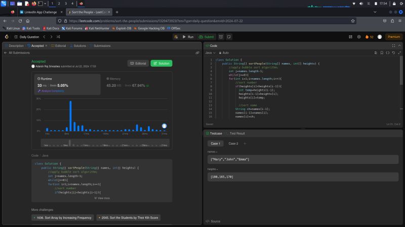 Completed #day223 of #Leetcodechallenge | Adarsh raj srivastwa posted ... Completed #day223 of #Leetcodechallenge | Adarsh raj srivastwa posted ...