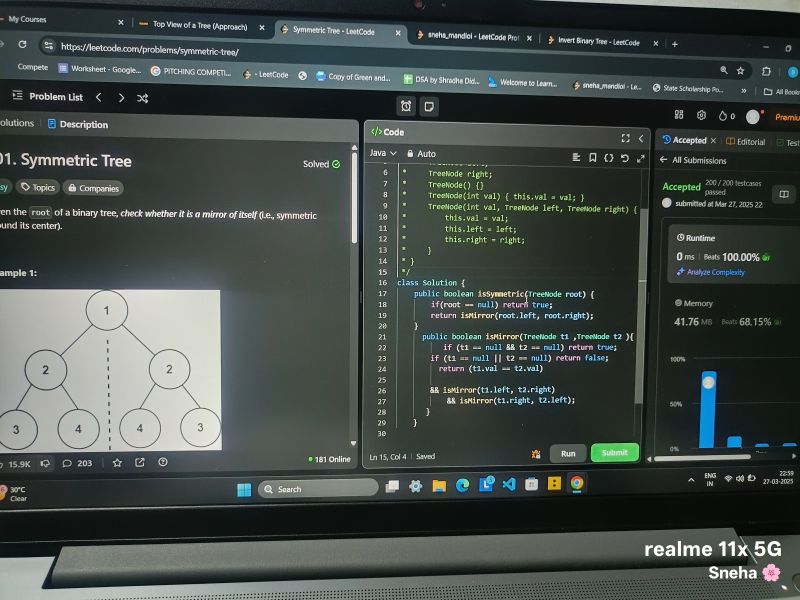 #leetcode #binarytrees #problemsolving #codingjourney | Sneha Mandloi #leetcode #binarytrees #problemsolving #codingjourney | Sneha Mandloi